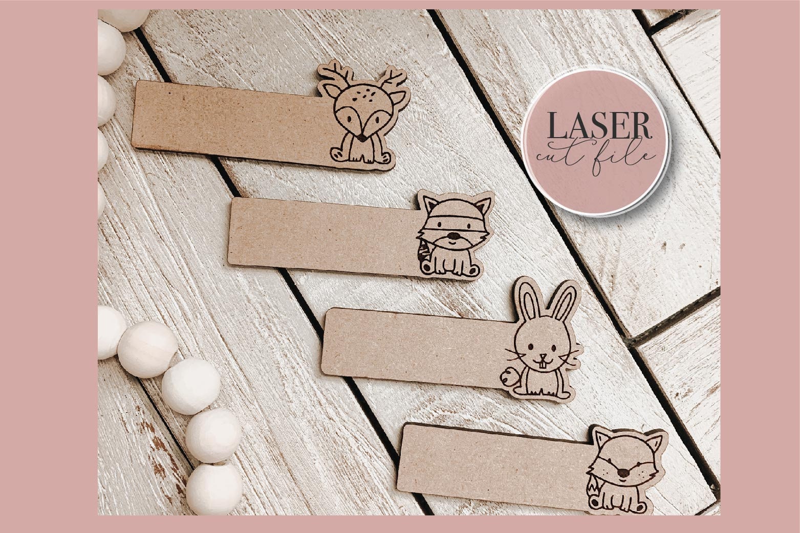 Woodland Animals Name Tags Svg Woodland Animal Svg Name Sign - Etsy