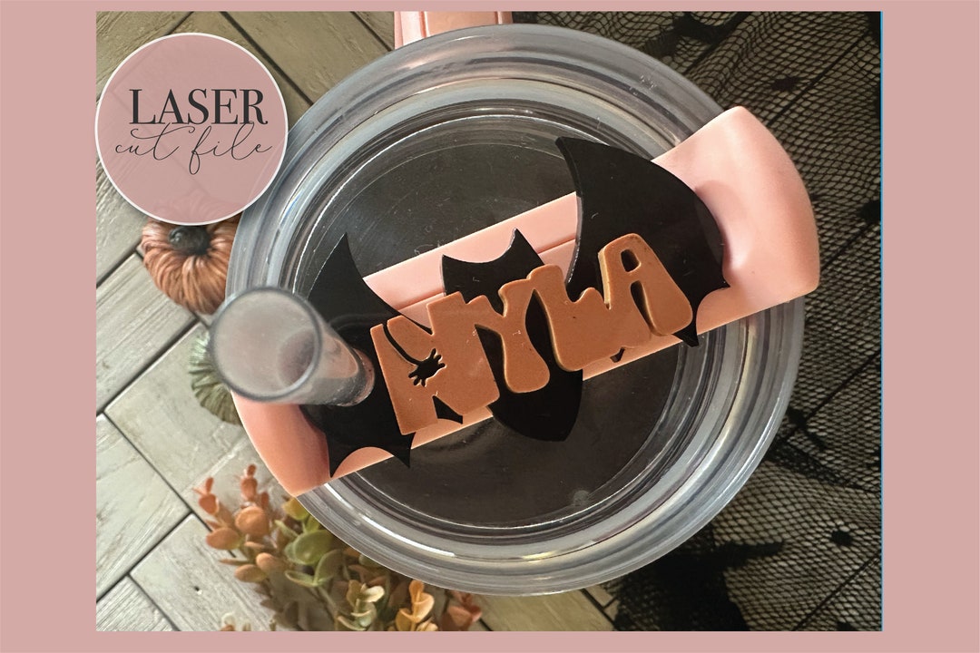 Bat Name Plate Svg, Halloween Bat Svg, Halloween Name Plate Svg, 40 Oz ...