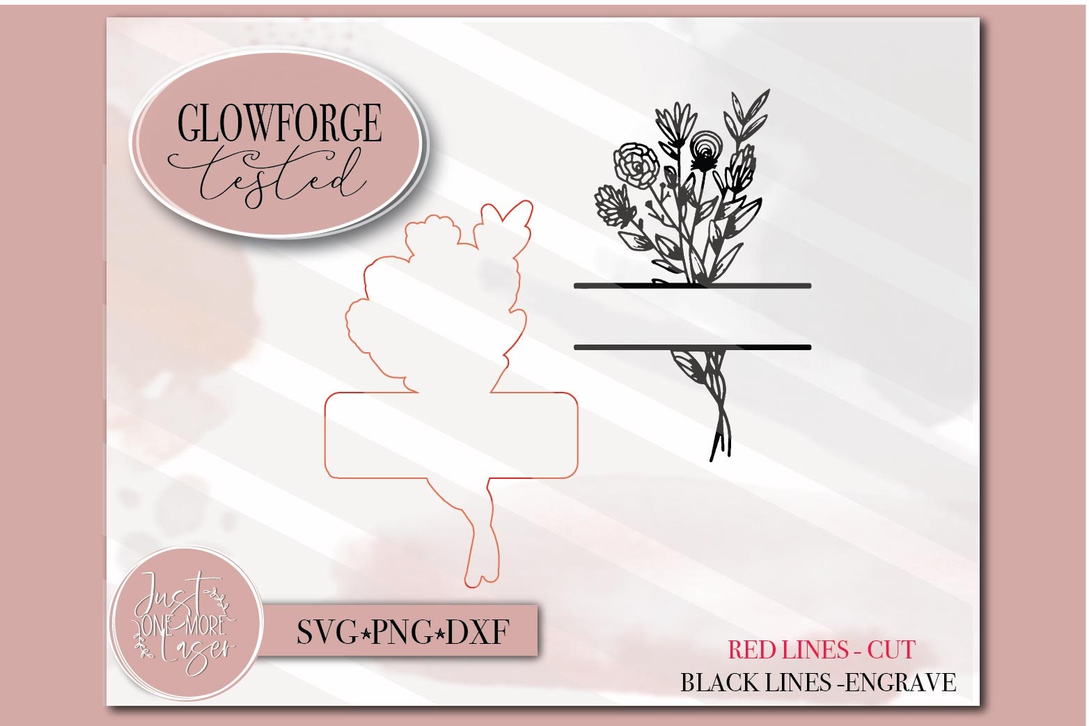 Flower Bouquet Name Sign Svg Floral Bouquet Svg Floral Name - Etsy