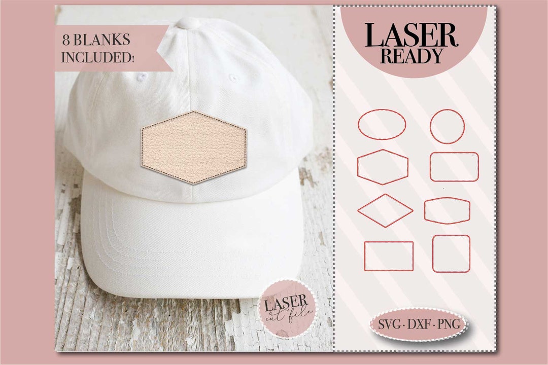 Leather Patch Svg, Hat Patch Svg, Leather Hat Patch Bundle Svg, Faux ...