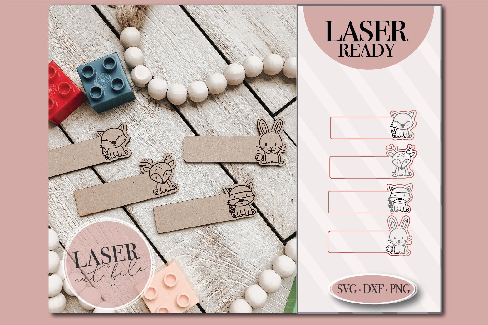 Woodland Animals Name Tags Svg Woodland Animal Svg Name Sign - Etsy