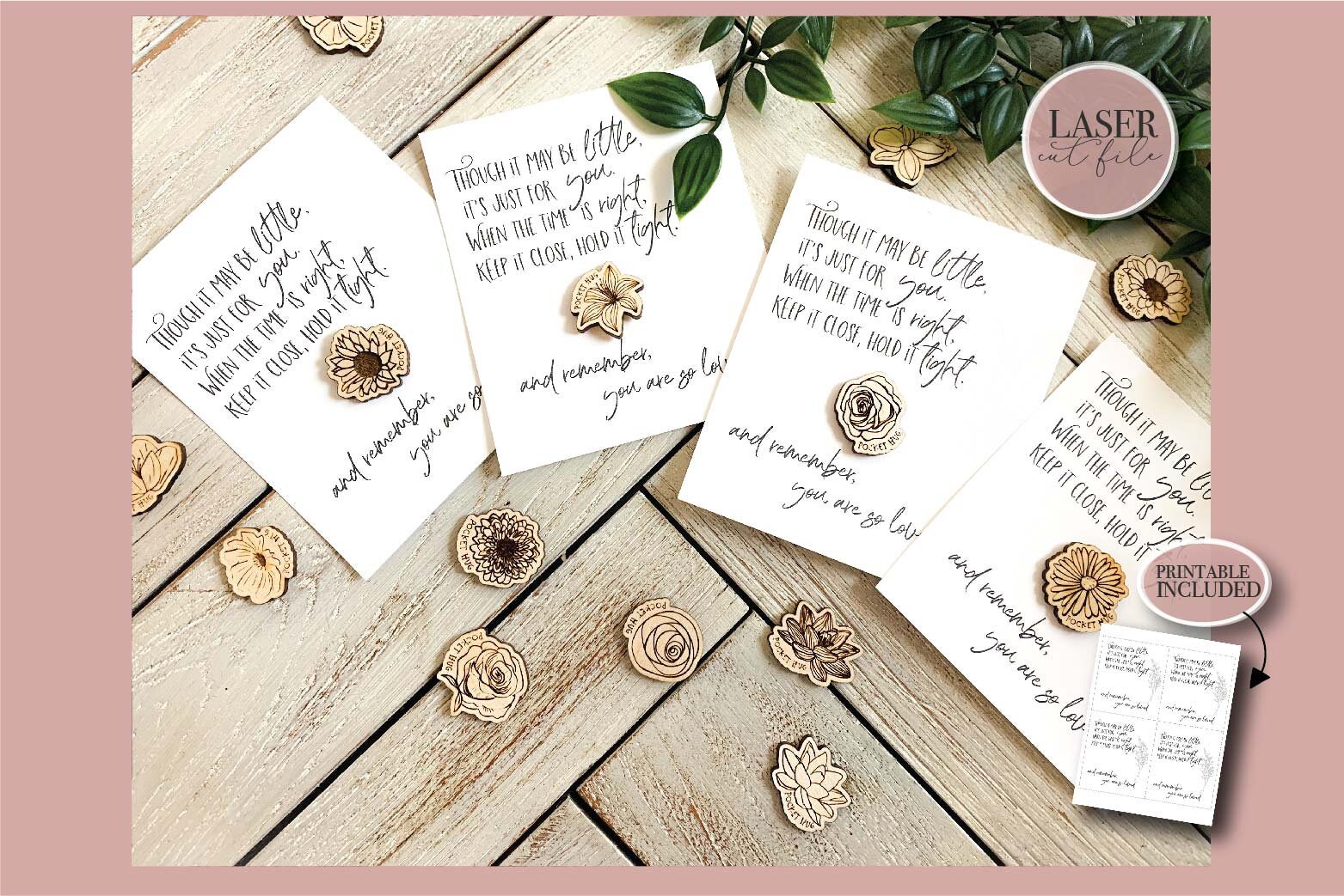 Pocket Hug Svg Laser Pocket Hug Token Svg Valentines Day - Etsy