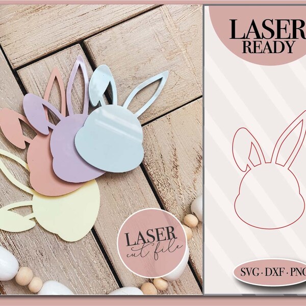 Bunny Tag Svg - Etsy