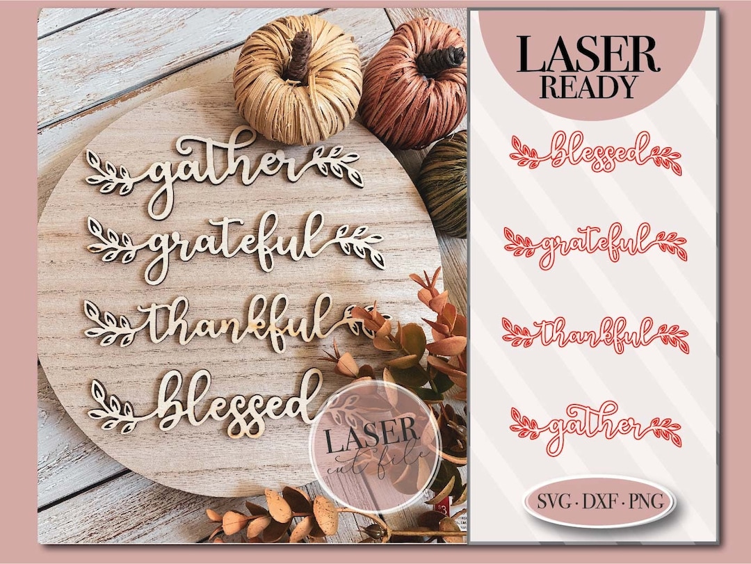 Thanksgiving Table Words Svg, Thanksgiving Decor Svg, Table Setting Svg ...