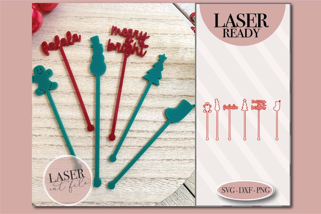 Christmas Drink Stir Sticks Svg, Drink Stirrer Sticks Svg, Holiday ...