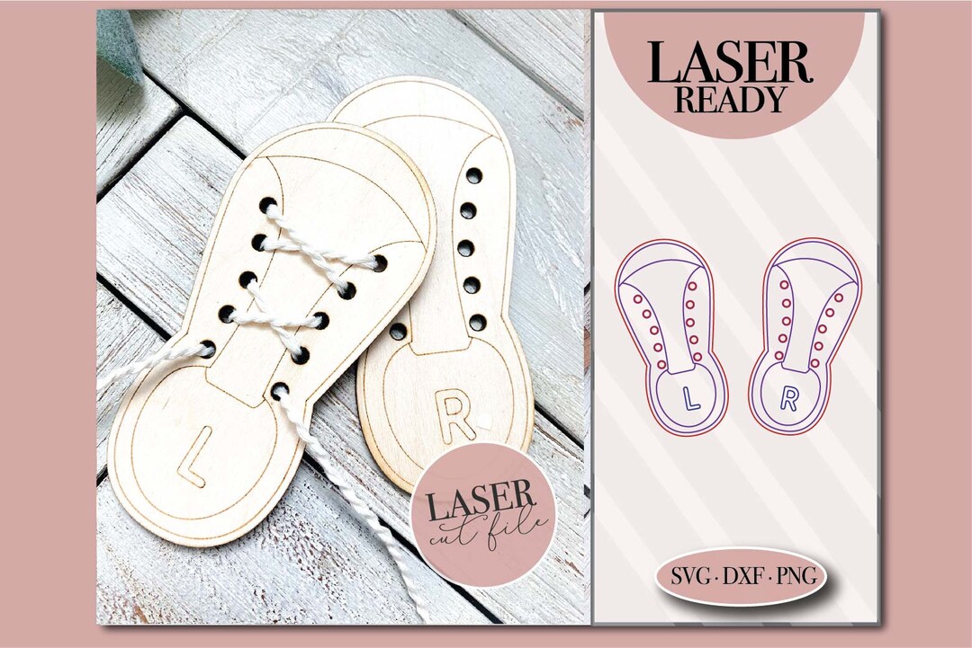 Shoe Lace Practice Svg, Montessori SVG Laser Cut Files, Shoe Lace Board ...
