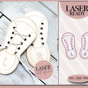 Shoe Lace Practice Svg, Montessori SVG Laser Cut Files, Shoe Lace Board ...