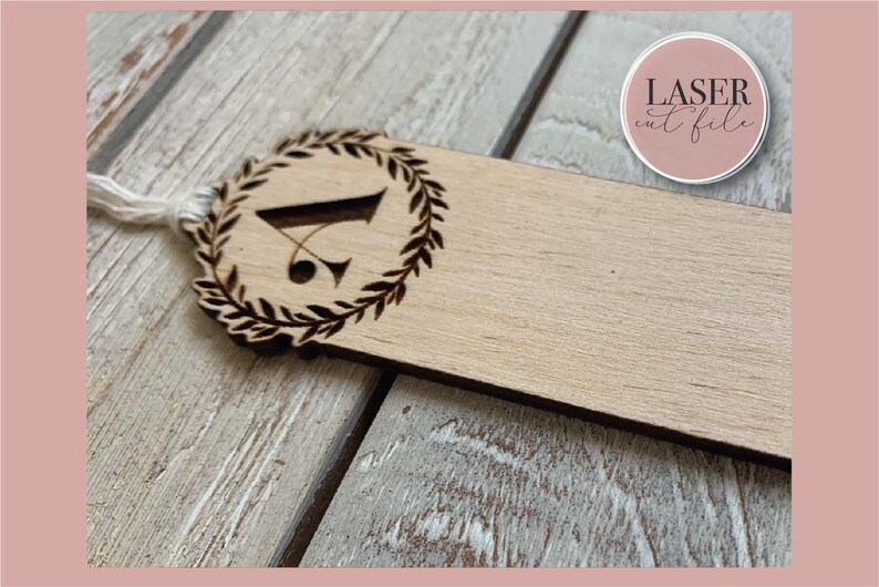 Boho Monogram Bookmarks Svg Laser Bookmark Svg Custom - Etsy