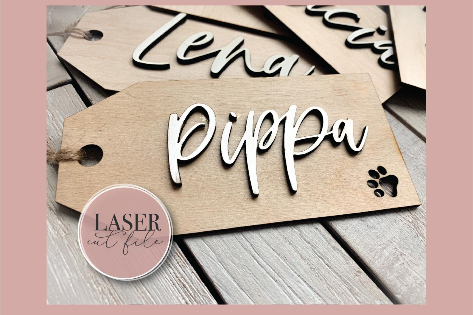 Stocking Tag Laser Cut Files Stocking Tag Svg Pet Stocking - Etsy