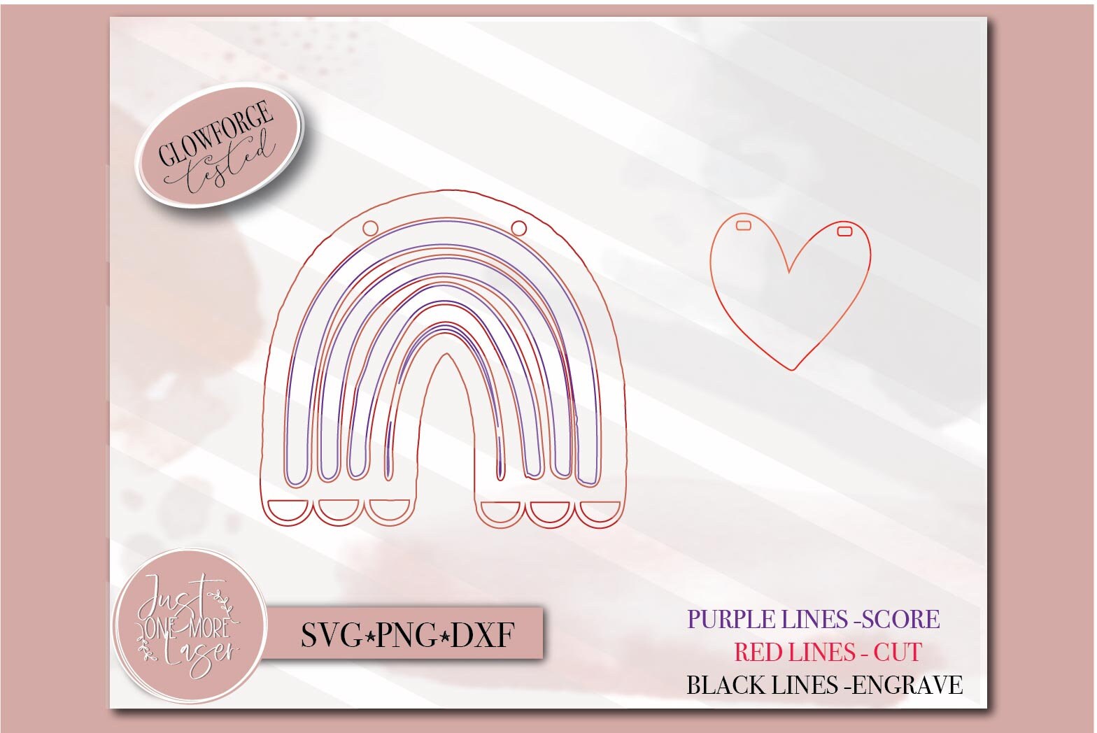 Valentines Day Rainbow Macrame Garland Svg Macrame Wall - Etsy