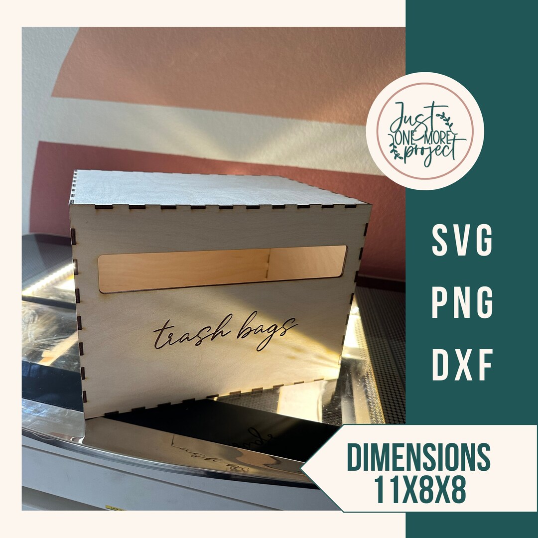 Glowforge Trash Bag Dispenser, Trash Bag Holder, Diy Trash Bag Holder ...