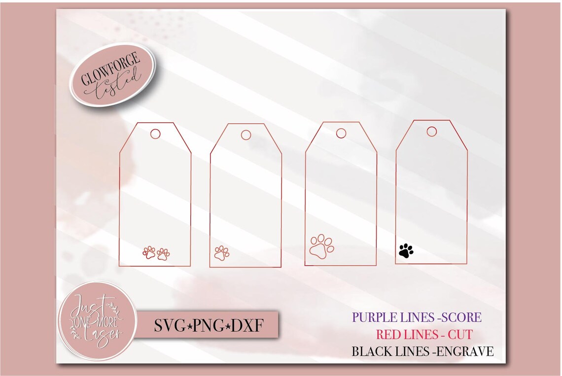 Stocking Tag Laser Cut Files Stocking Tag Svg Pet Stocking - Etsy