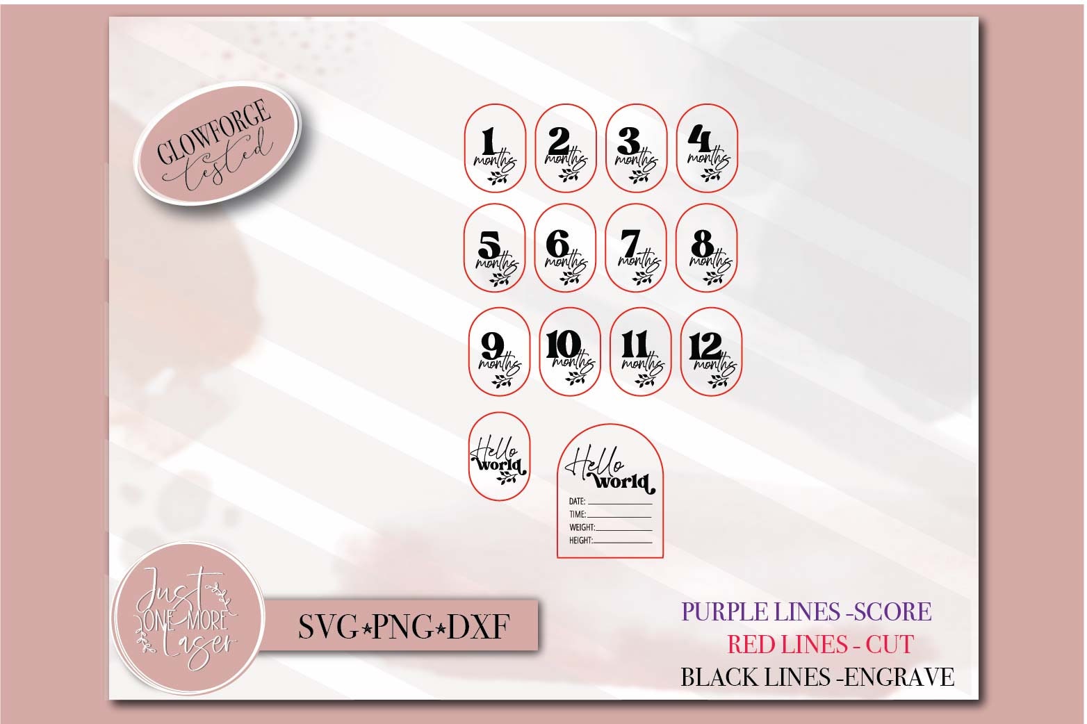 Boho Baby Milestone Svg Baby Announcement Photo Prop Svg - Etsy