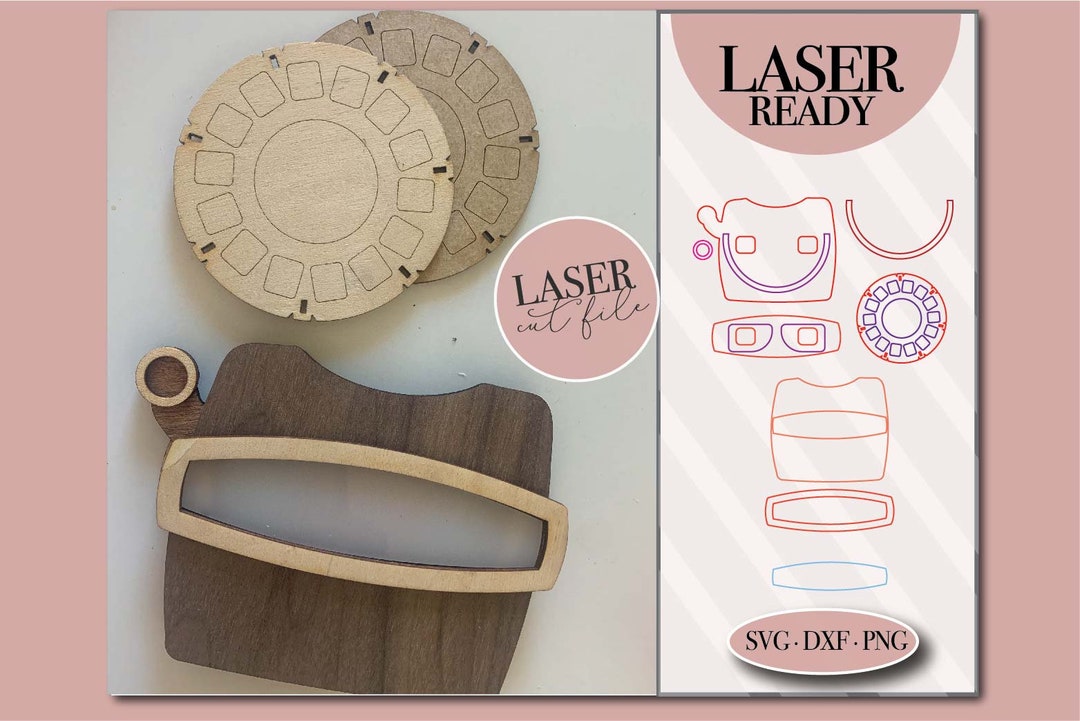 Viewmaster Laser SVG Wooden Projector Toy Wood Montessori - Etsy