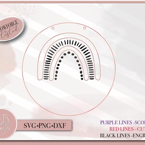 Rainbow Sign Svg, Rainbow Laser Round Sign Svg, Rainbow Classroom Sign ...