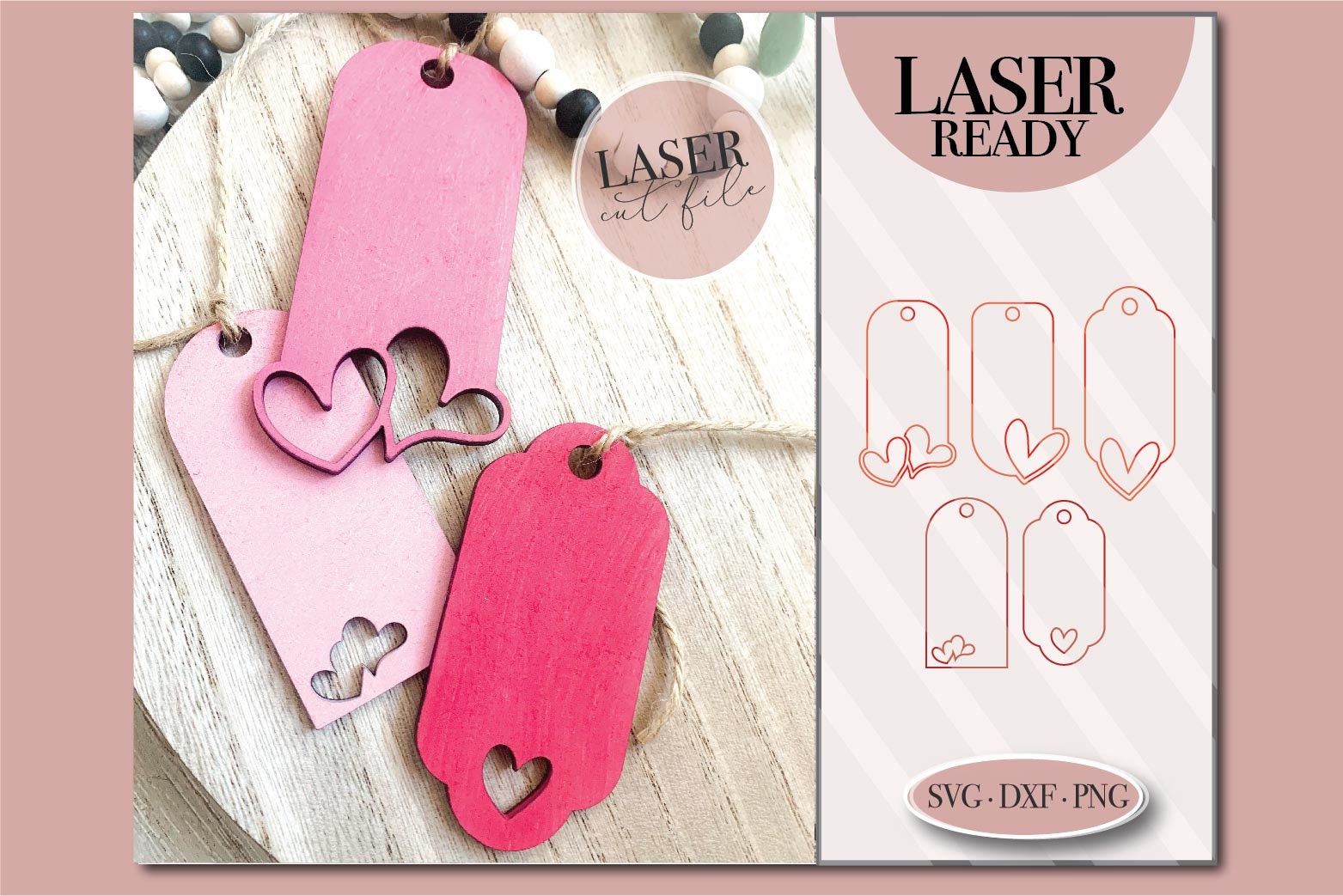 Valentines Gift Tags Bundle Gift Tags Svg Heart Tags - Etsy