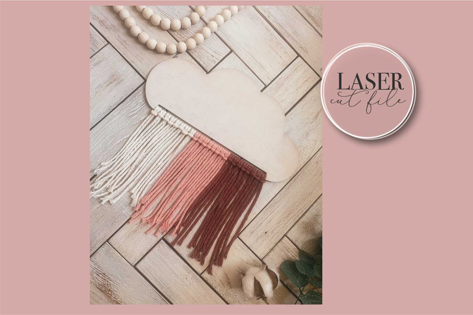 Cloud Macrame Svg Rainbow Macrame Svg Boho Macrame Cut File - Etsy