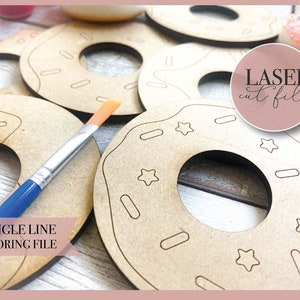 Donuts Diy Craft Kits Donut DIY Paint Kit DIY Paint Kit Svg - Etsy