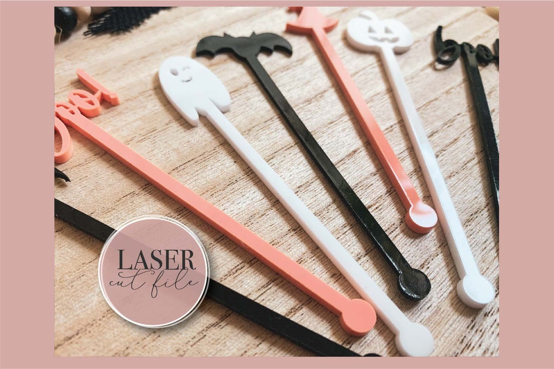 Halloween Drink Stir Sticks Svg Drink Stirrer Sticks Svg - Etsy