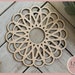 Floral Wreath Round Laser Cut File Svg, Floral Frame Svg, Glowforge ...