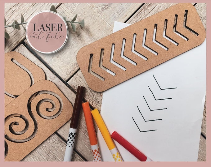 Montessori Laser Cut Files, Montessori Wood Stencils File, Child ...