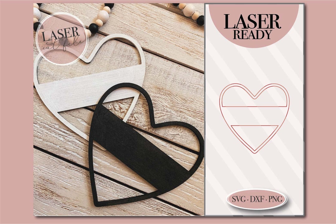 Laser Heart Svg, Heart Shaped Frame Svg, Valentines Day Laser Svg ...
