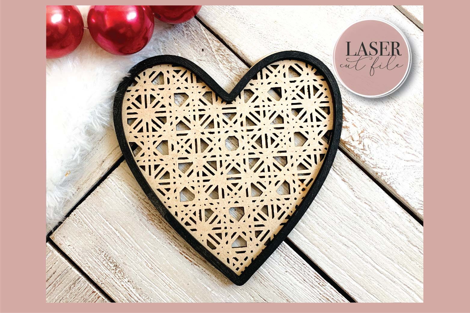 Rattan Heart Svg Heart Shaped Frame Svg Rattan Laser Svg - Etsy