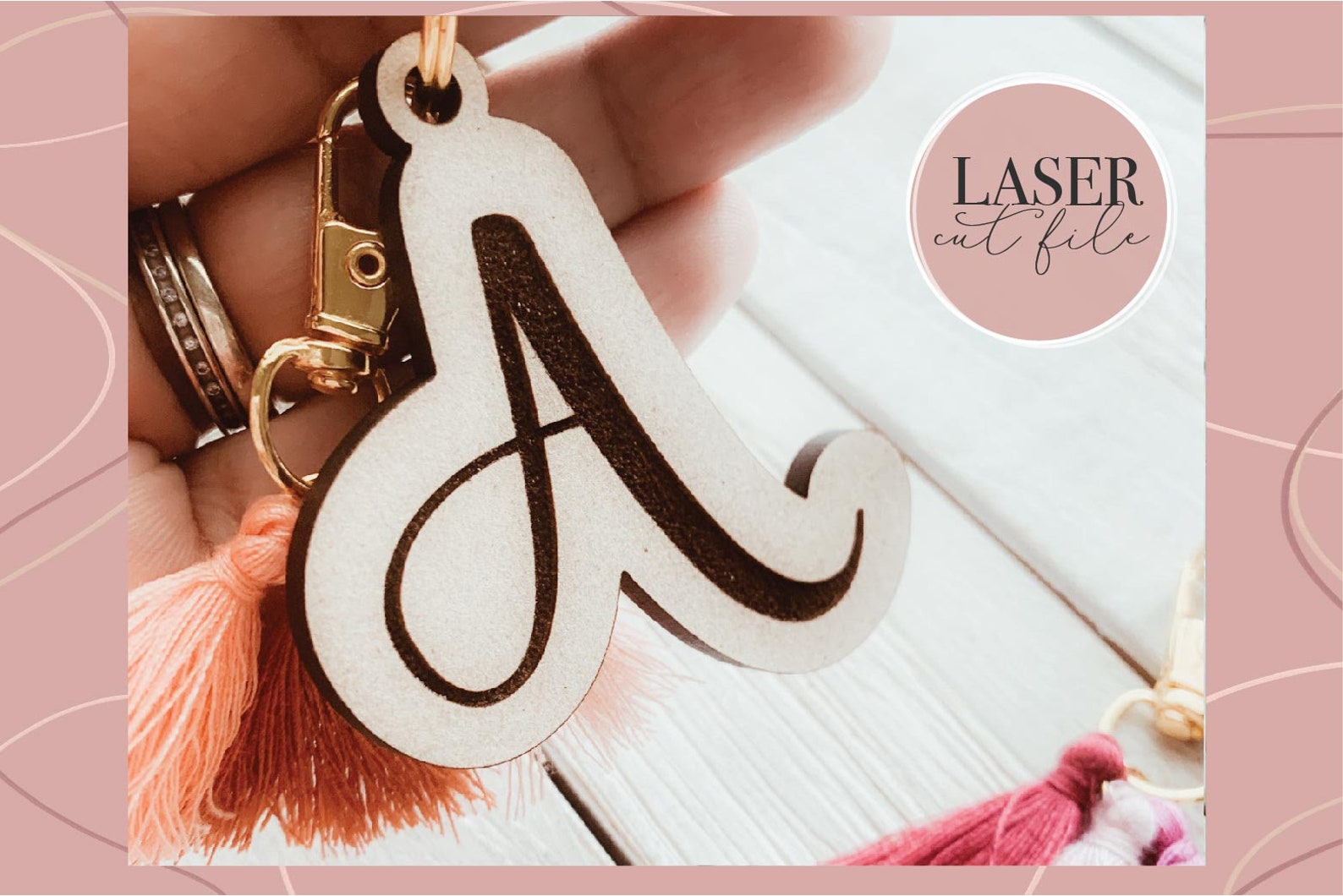 Alphabet Keychain Svg A-Z Keychain 26 Alphabet Letters Svg | Etsy