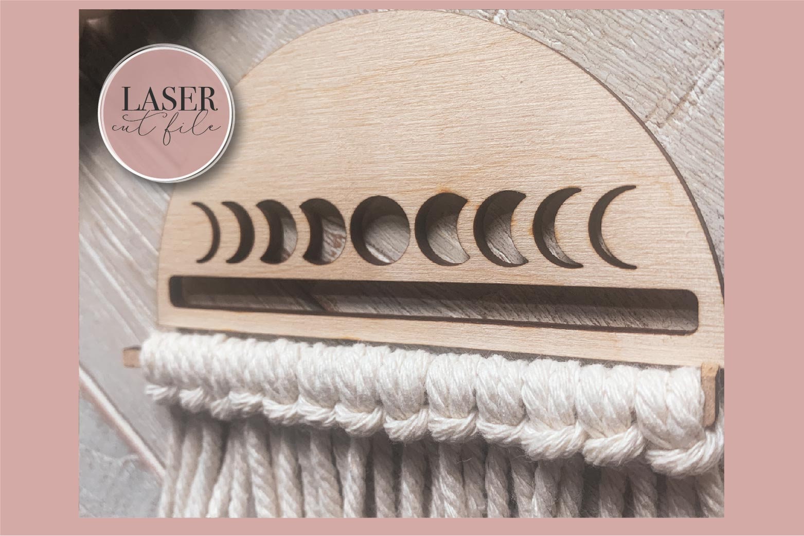 Moon Phase Macrame Svg Moon Phases Svg Boho Macrame Cut - Etsy