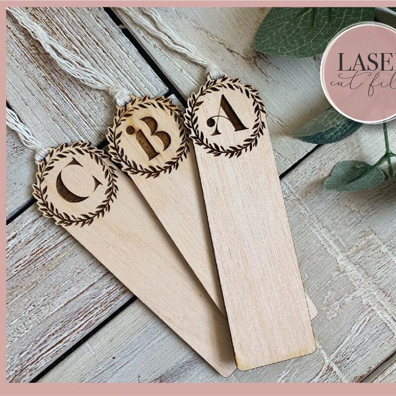 Monogrammed Bookmark - Etsy