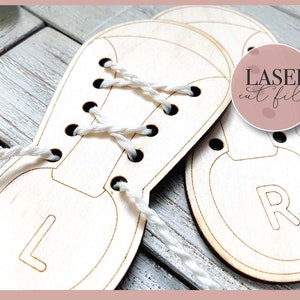 Shoe Lace Practice Svg, Montessori SVG Laser Cut Files, Shoe Lace Board ...