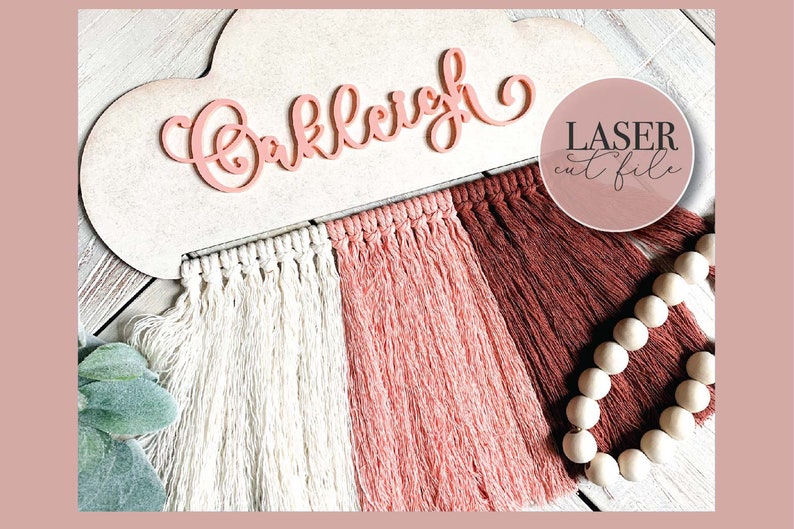 Cloud Macrame Svg Rainbow Macrame Svg Boho Macrame Cut File - Etsy