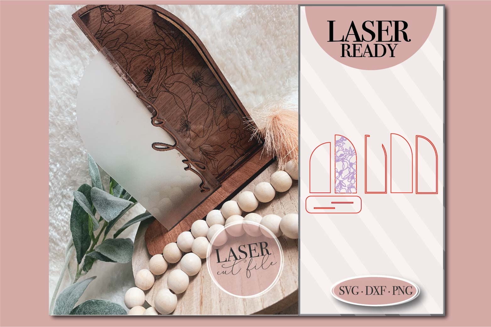 Boho Arch Coin Bank Svg Coin Bank Laser Svg File Boho Money - Etsy