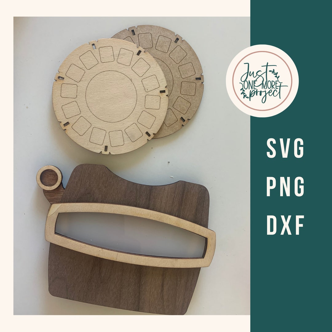 Viewmaster Laser SVG, Wooden Projector Toy, Wood Montessori Toy ...