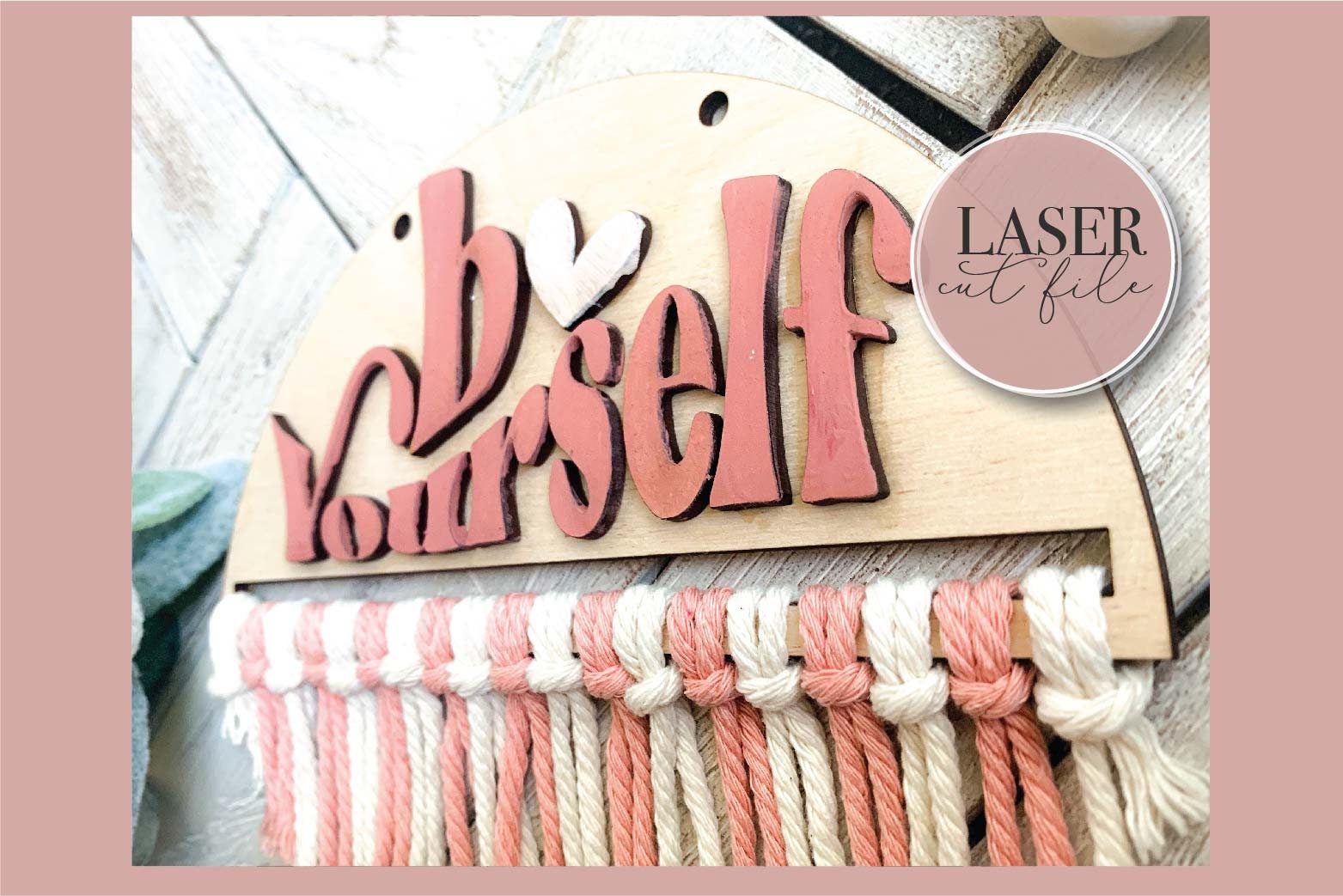 Be Yourself Svg Macrame Wall Hanging Svg Boho Macrame Svg - Etsy