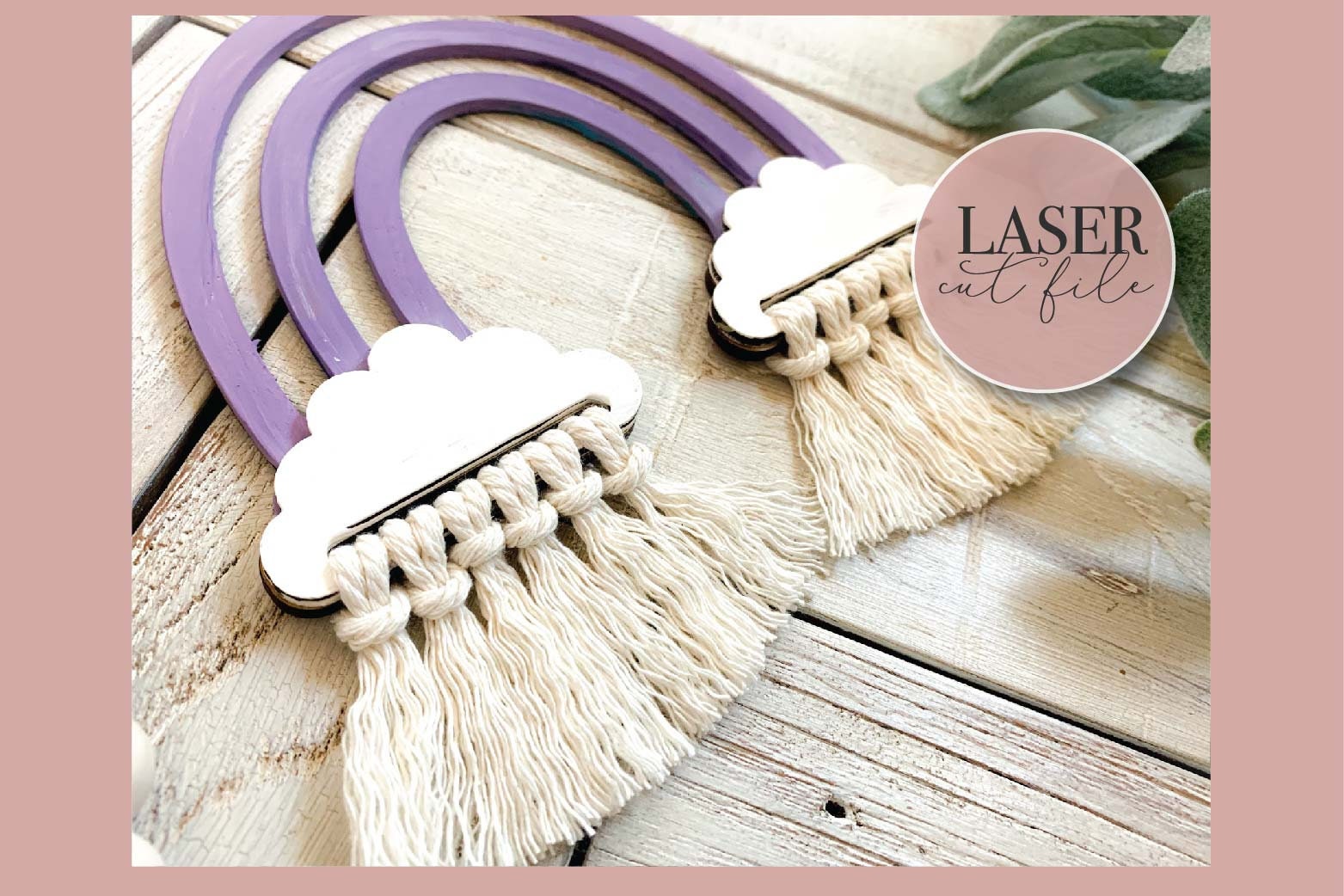 Rainbow Macrame Svg Cloud Macrame Svg Boho Macrame Cut File - Etsy ...