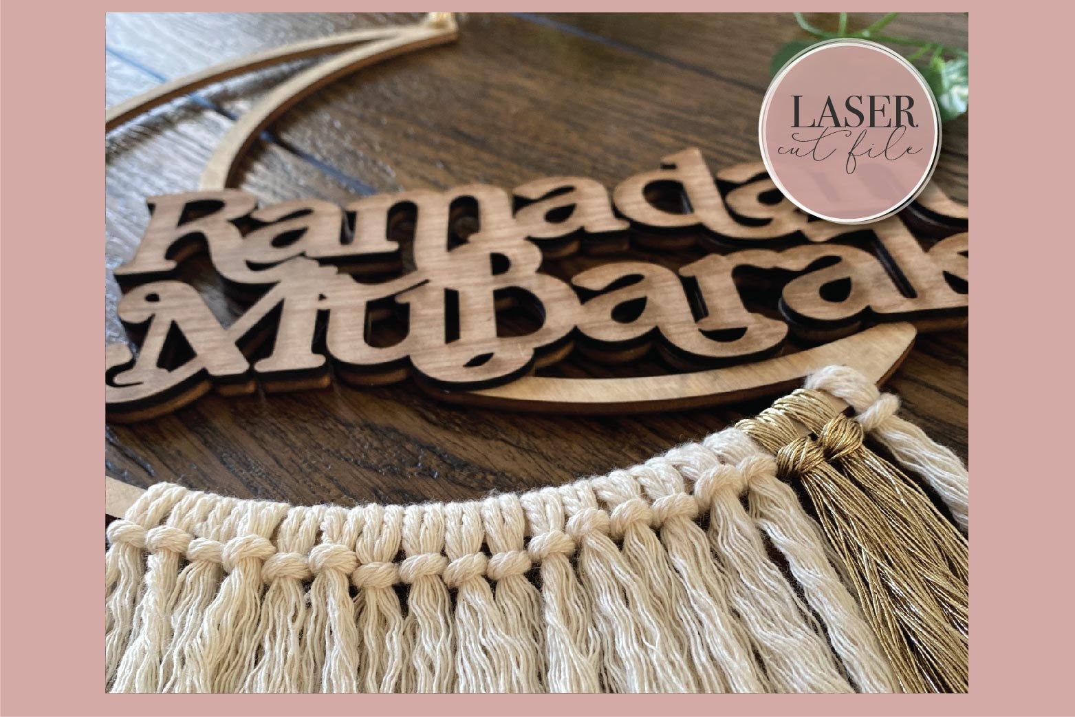 Ramadan Mubarak Macrame SVG Islamic Decor Svg Boho Islamic - Etsy