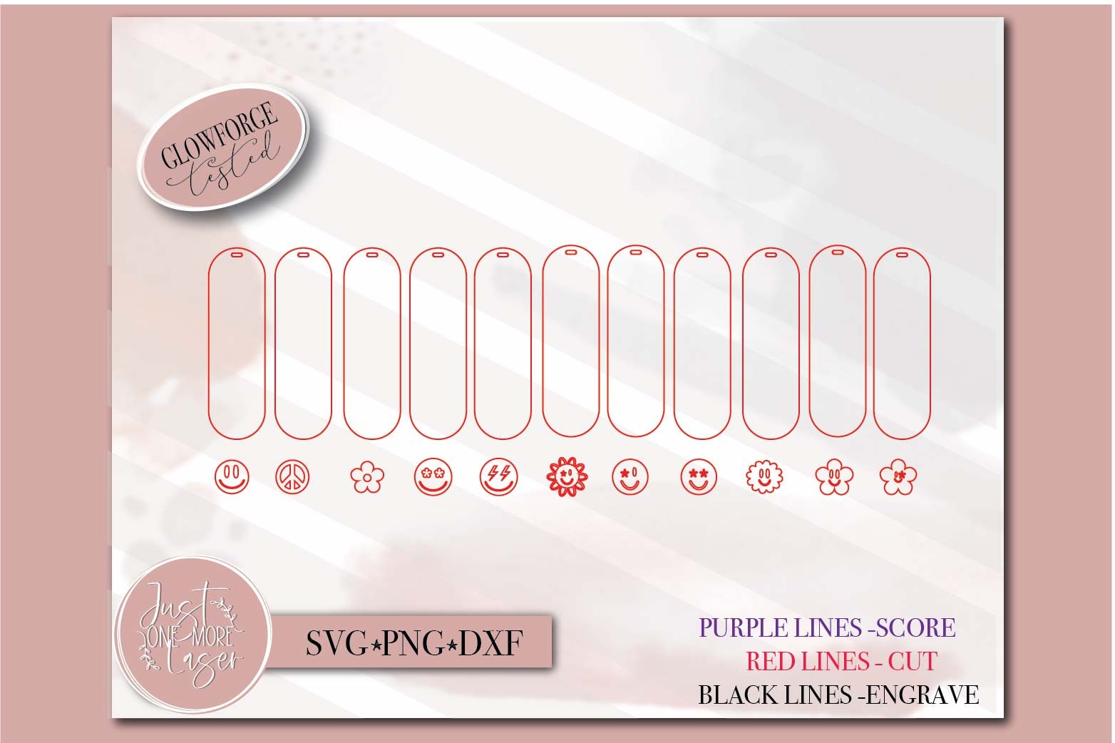 Retro Smiley Bookmarks Svg Smiley Face Laser Bookmark Svg - Etsy