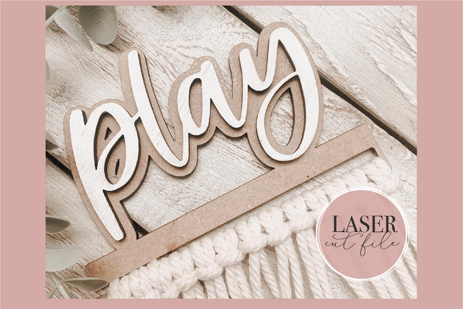 Play Svg Macrame Blanks Svg Playroom Wall Decor Boho - Etsy Canada