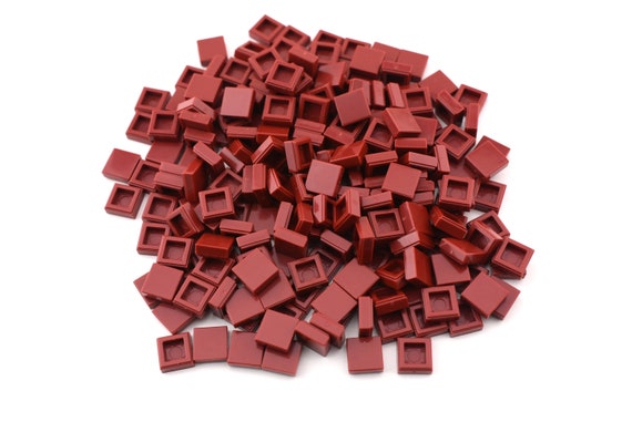 TCM BRICKS Dark Red 1x1 Tile Smooth Flat X50 Compatible Parts | Etsy
