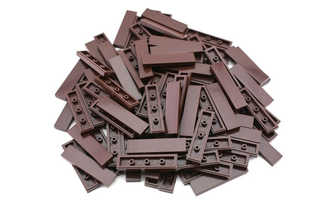 TCM BRICKS Brown 1x4 Tile Smooth X50 Compatible Parts Fits 2431 - Etsy
