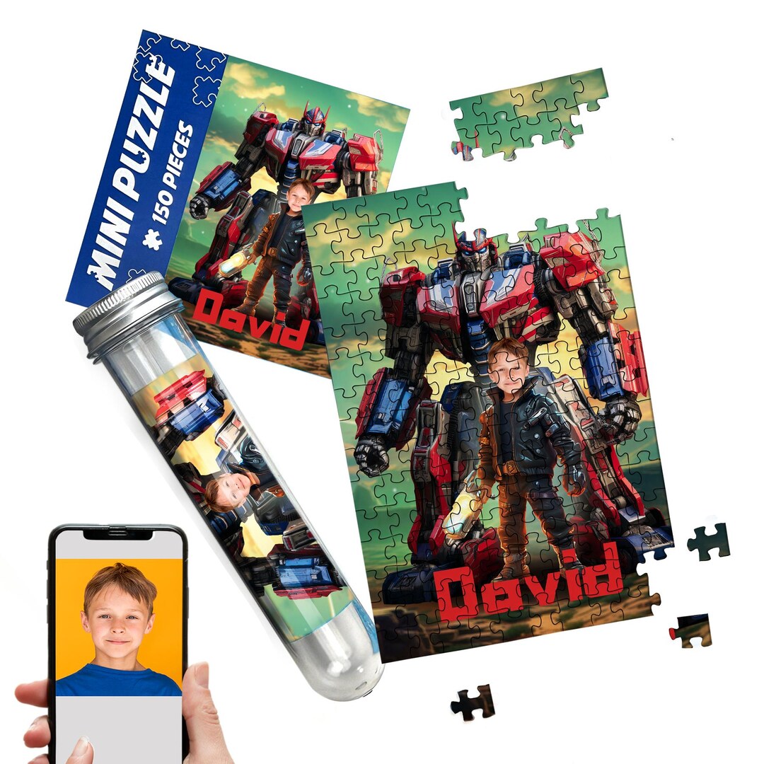 Custom Photo Puzzle for Kids: Cartoon, Movie, Princess, Dinosaur - Etsy