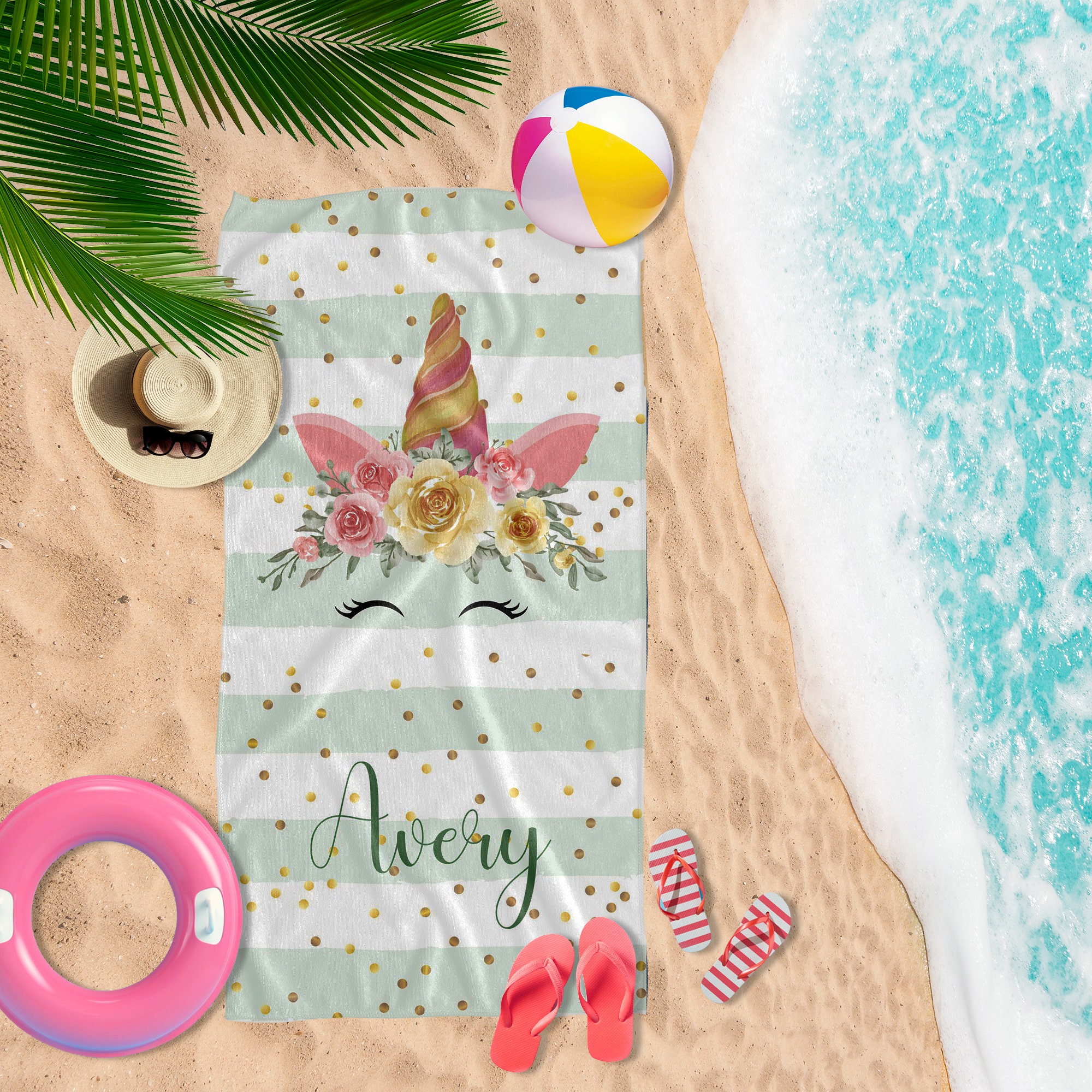 Custom Beach Towels Personalized Beach Towel With Your Name - Etsy