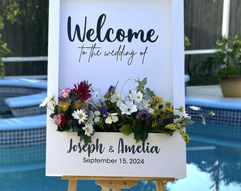 Wedding Flower Box Welcome Sign - Etsy
