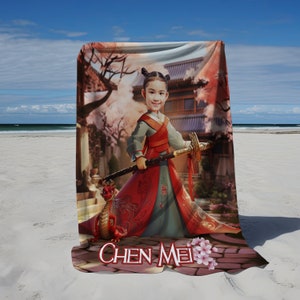 Fairy Tale Princess Blanket, Kids Custom Blanket Girl Gifts, Blanket ...