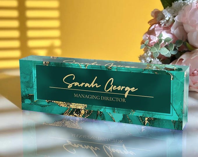 Resin Name Plate - Etsy