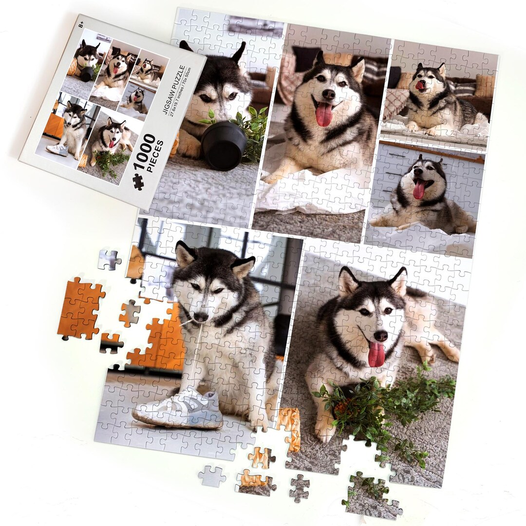 Personalized Photo Collage Jigsaw Puzzle: Custom Keepsake Gift - Etsy