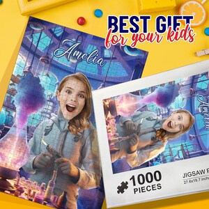 Jigsaw Puzzles 200 300 500 1000 Pieces, Girl Scientist Photo Custom ...