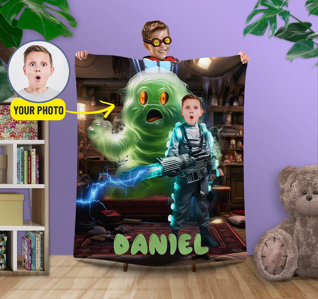 Child Custom Blanket With Pictures, Ghost Lovers Gifts, Personalized ...