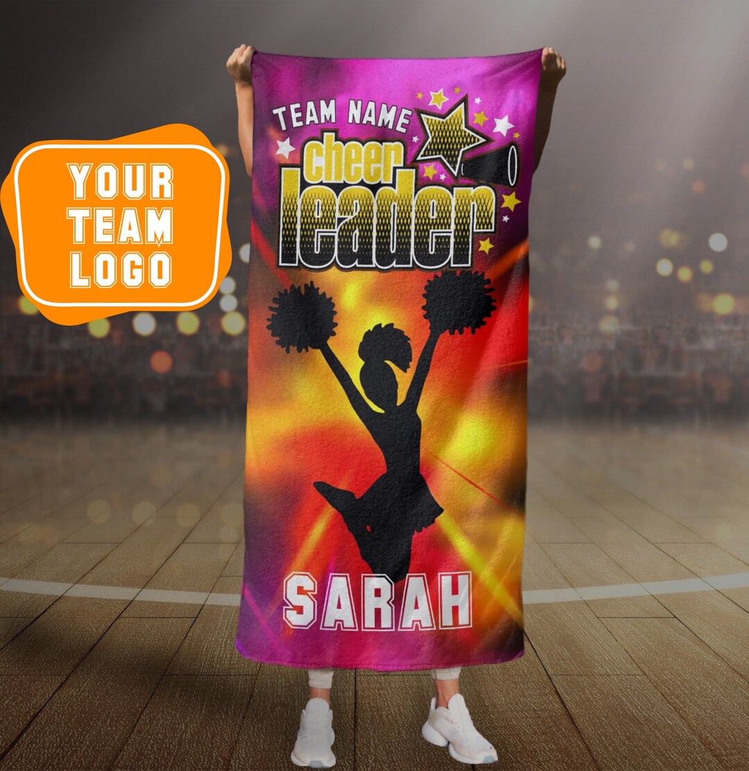 Cheer Team Custom Logo Towels, Personalized Cheerleading Towel, Cheer ...